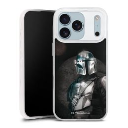 DeinDesign iPhone 17 Pro Handy Slim Case extra dünn Silikon Handyhülle transparent Hülle Star Wars Official Licensed Product The Mandalorian Silikon Slim Case