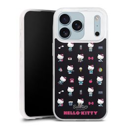 DeinDesign iPhone 17 Pro Handy Slim Case Silikon Handyh&uuml;lle transparent H&uuml;lle extra d&uuml;nn Hello Kitty Kindheit Merchandise Silikon Slim Case