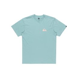 Quiksilver T-Shirt »Ev Mini Logo 2024« Aquifer XL XL Stoff: Baumwoll-Jersey-Stoff [160 g/m2]