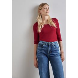 Street One 3/4-Arm-Shirt »Style Pania« im Basic-Style, mit Rundhals autumn red 38 38 Shirt für Damen von Street One