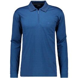 Ragman Poloshirt Dunkelblau-793 L L Reissverschluss
