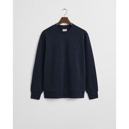 Gant Sweatshirt &raquo;TONAL SHIELD&laquo;, Rundhals, regular fit, basic EVENING BLUE 3XL 3XL Rundhalssweatshirt von Gant
