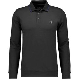 Ragman Poloshirt Schwarz L L Polo-Kragen mit Tipping