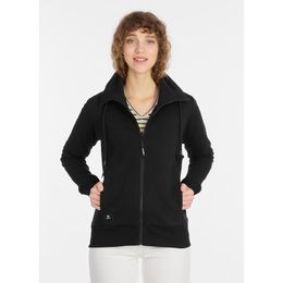 Ragwear Sweatjacke »RONETTE« BLACK XS XS Vegan, von PETA verifizierter Sweater von Ragwear