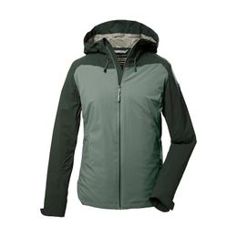 Killtec Outdoorjacke &raquo;KOS 24 WMN JCKT&laquo; Wasserdicht, winddicht, atmungsaktiv graugr&uuml;n 44 44 Damen Funktionsjacke mit Kapuze