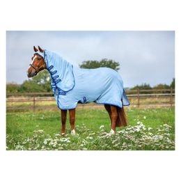 Horseware Fliegendecke AMIGO Ripstop Hoody azure blue/silver 110 cm