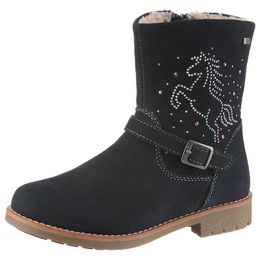 Lurchi Winterboots »Freya TEX, WMS mittel« Stiefel mit Glitzer-Pferd, Größenschablone zum Download dunkelblau 29 29 Winterboots mit glitzerndem...