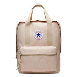 Freizeitrucksack Converse "CAU Converse SQUARE BACKPACK", nutty granola, Rucksäcke, Kinder, B/H/T: 31cm x 40cm x 18cm, Obermaterial: 100% Polyester, 23 Liter Volumen, B:31cm H:40cm T:18cm