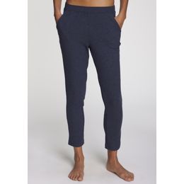 Pyjamahose s.Oliver, Damen, Gr. 48/50, N-Gr, dunkelblau, meliert, Rippstrick, Obermaterial: 92% Modal, 8% Elasthan, meliert, lässig geschnitten lang, Hosen, Aus weicher Rippqualität
