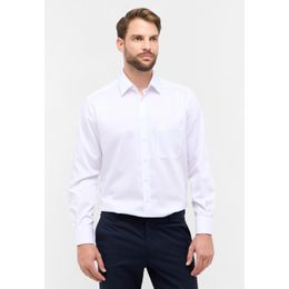 Langarmhemd Eterna "COMFORT FIT", Herren, Gr. 48, Normalgrößen, weiß, Satin, 100% Baumwolle, normal, Manschette, Hemden, NON IRON (bügelfrei)