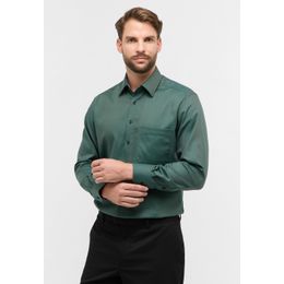 Langarmhemd Eterna "COMFORT FIT", Herren, Gr. 42, Normalgrößen, jade, Twill, 100% Baumwolle, normal, Manschette, Hemden, NON IRON (bügelfrei)