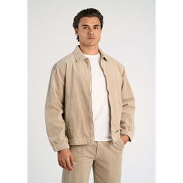 Cordjacke LINDBERGH, Herren, Gr. M, beige (lt stone), Cord, Obermaterial: 100% Baumwolle. Futter: 50% Baumwolle, 50% Polyester, unifarben, regular fit hüftbedeckend, Rundhals, elastischer Bund, Jacken, mit 2-Wege-Reißverschluss