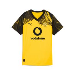 Trainingstop Puma "BVB HOME JERSEY REPLICA W WITH SPONSOR", Damen, Gr. M, faster gelb, Puma schwarz, Web, Obermaterial: 100% Polyester, regular fit, Tops
