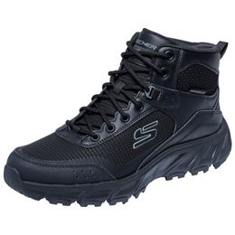 Skechers Herren Trekkingschuh "HILLCREST 2.0", Gr. 43schwarz, Lederimitat, Textil, Schuhe, Schnürboots, Freizeitschuh, wasserabweisend