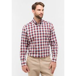 Langarmhemd Eterna "COMFORT FIT", Herren, Gr. L, US-Größen, rubinrot, Twill, 70% Baumwolle, 30% Lyocell, normal, Manschette, Hemden, EASY IRON (bügelleicht)