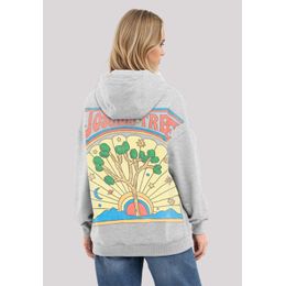 Kapuzenpullover F4NT4STIC "US National Parks Joshua Tree", Damen, Gr. XS, grau melange, Obermaterial: 80% Baumwolle, 20% Polyester, oversize, Pullover, Premium Qualität
