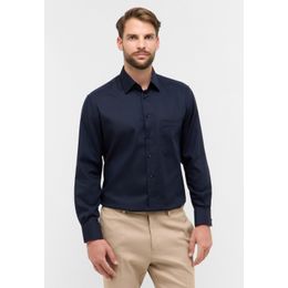 Langarmhemd Eterna "COMFORT FIT", Herren, Gr. 42, Normalgrößen, navy, Twill, 100% Baumwolle, normal, Manschette, Hemden, NON IRON (bügelfrei)