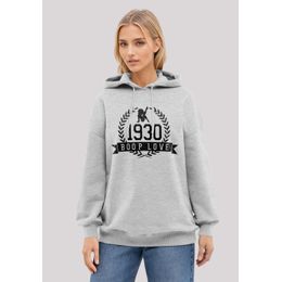 Kapuzenpullover F4NT4STIC "Betty Boop 1930 Crest", Damen, Gr. XS, grau melange, Obermaterial: 80% Baumwolle, 20% Polyester, oversize, Pullover, Premium Qualität