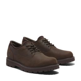 Schnürschuh Timberland "BRITTON ROAD LACE UP WATERPROOF SH", Herren, Gr. 45, braun (dk brn f grain), Leder, Synthetik, Sportlich, Schuhe, wasserdicht