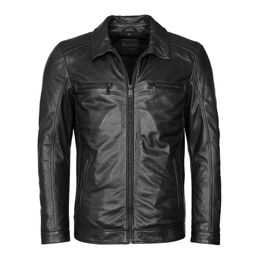 Mustang Herren Lederjacke "31024849"schwarz, Gr. XL, Oberstoff: 100% Lammleder; Futter: 100% Baumwolle; &Auml;rmelfutter: 100% Polyester; Taschenfutter: