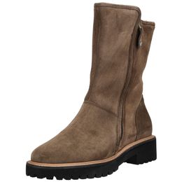 Stiefelette Paul Green "Paul Green Stiefelette Veloursleder", Damen, Gr. 38, braun, Veloursleder, Schuhe Stiefelette