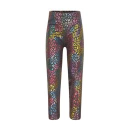 Sommerkleid happy girls "leggings", Mädchen, Gr. 104, EURO-Größen, anthrazit, Stoff, 100% Polyester, normal, Kleider