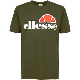 Ellesse T-Shirt 'Prado' Herren Gr&ouml;&szlig;e XL khaki / orange / melone / wei&szlig;