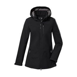 Killtec Softshelljacke »KOW 212 WMN SFTSHLL JCKT« Softshelljacke mit abn. Kapuze, wasser- u windabweisend schwarz 46 46 Softshell Jacke mit...