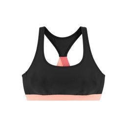 active by Lascana Lascana Active Damen LASCANA ACTIVE Bustier-Bikini-Top &raquo;Janni&laquo; mit kontrastfarbenen Details schwarz 34, Cup A/B