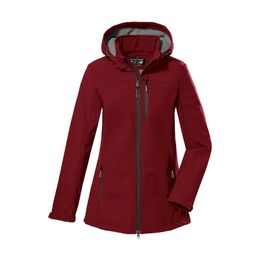 Killtec Softshelljacke »KOW 212 WMN SFTSHLL JCKT« Softshelljacke mit abn. Kapuze, wasser- u windabweisend rot 36 36 Softshell Jacke mit...