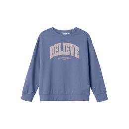 name it Sweatshirt »NKFODILIA RLX SWEAT BRU« Blue Ice 134/140 134/140 Sweater von name it für Mädchen