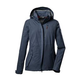 Killtec Outdoorjacke »KOS 35 WMN JCKT« Wasserdicht, atmungsaktiv, abnehmbare Kapuze dunkelblau 46 46 Damen Funktionsjacke mit abzippbarer Kapuze