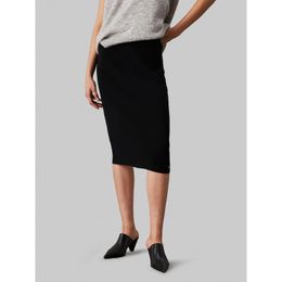 Calvin Klein Jeans Jerseyrock &raquo;WOVEN LABEL SWEATER SKIRT&laquo; mit Logopatch CK Black L (40) L (40) Rock von Calvin Klein Jeans Womanswear