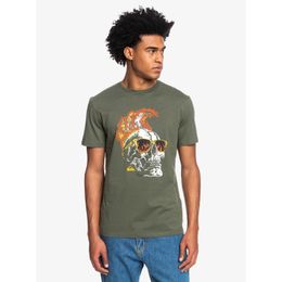 Quiksilver T-Shirt »Smoke Screen« Thyme L L Stoff: Leichter Baumwolljersey