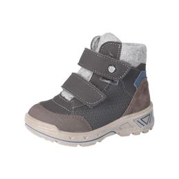 Pepino Stiefelette »Stiefelette Leder/Textil« Grau/Braun 26 26 Verschluss: Klettverschluss