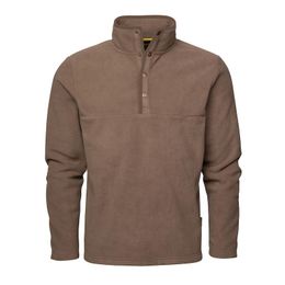 HERO by John Medoox Herren HERO by John Medoox Sweatjacke &raquo;KIAN Knitted Workwear Arbeits-Fleece-Strickshirt Troyer&laquo; Arbeits-Fleece-Strickshirt Troyer 