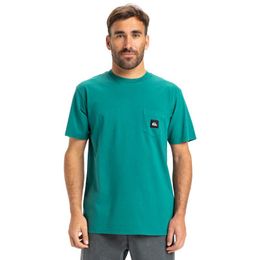 Quiksilver T-Shirt »Salt Water 2024« Teal Green L L Stoff: Baumwollgewebe [180 g/m2]