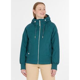 Ragwear Outdoorjacke »LUMIE WARM« mit Kapuze Reißverschluss mit Kinnschutz, Kapuze mit Kordel OCEAN GREEN XS XS Vegan, von PETA verifizierter Parka...