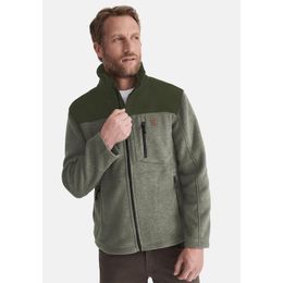 HERO by John Medoox Herren HERO by John Medoox Fleecejacke &raquo;JOEL Heavy Strick-Fleecejacke&laquo; Sherpa fleece Straight Fit Casual Sherpa f&uuml;r Herren gr&uuml;n 