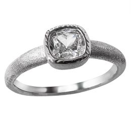 Firetti Fingerring »Schmuck Geschenk Silber 925 Damenring Verlobungsring Kissen Solitär« mit Zirkonia (synth.) silberfarben-kristallweiß 60...
