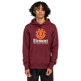 Element Kapuzensweatshirt &raquo;Vertical&laquo; Tawny Port L L Stoff: Mischgewebe aus Baumwolle und...