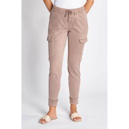 Zhrill Cargohose »ZHDAISEY« mit Strass-Steinen rosé M - N-Gr N-Gr M Cargohose in Unifarbe von Zhrill