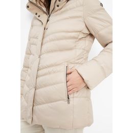 Fuchs & Schmitt FUCHS SCHMITT Steppjacke mit Kapuze mit schräger Steppung kitt 46 46 Sportive Jacke mit schräger Steppung von Fuchs Schmitt