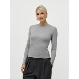 LEGER Langarmshirt »Vianne, by Lena Gercke« Regular fit mit Rundhalsausschnitt Grey Melange 34 34 Langarmshirt von LeGer by Lena Gercke