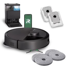 Roomba Plus 405 Combo-Roboter + AutoWash Dock – Schwarz + zusätzlicher Zubehör | Black | iRobot