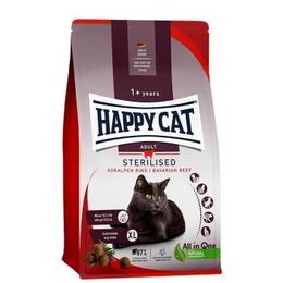 Happy Cat Trockenfutter Katze Adult, Sterilised, Voralpen-Rind 10 kg