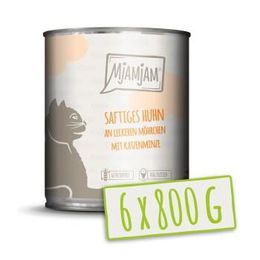 MjAMjAM Nassfutter Katze Adult 6x800 g Huhn an M&ouml;hrchen