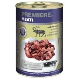 Premiere Meati Nassfutter Hund, Adult, Rentier 24x400 g