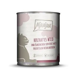 MjAMjAM Nassfutter Katze Adult 6x800 g Wild und Kaninchen