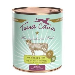 Terra Canis Getreidefrei Adult 6x800g Kalb mit Petersilienwurzel, Mango und Johannisbeere